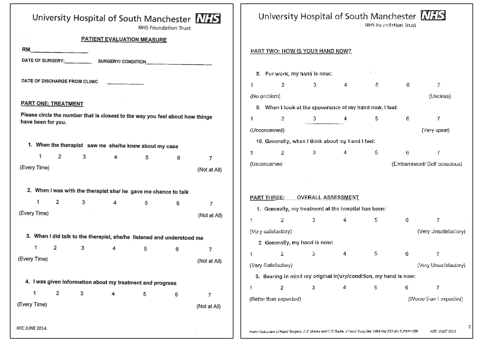 Efficacy of Short Splint in Zone II Tendon Rehabilitation - European ...